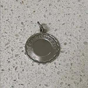 Vintage | Jewelry | Vintage Sterling Silver Graduation Day Disc Pendant ...